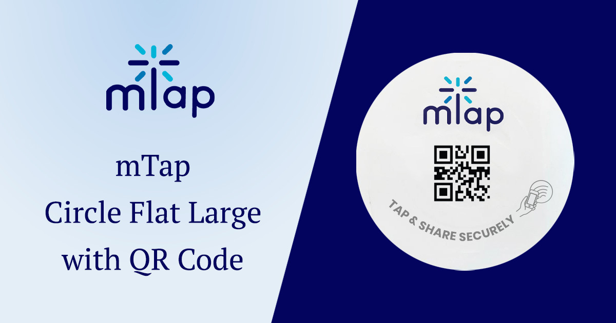 Large QR Code Business Card | NFC-Enabled
